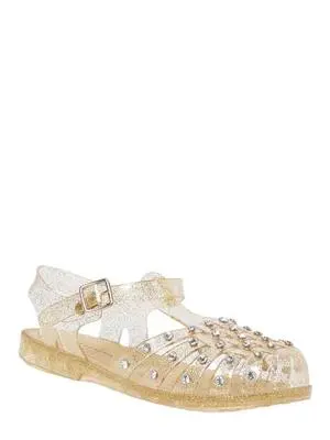LOEFFLER RANDALL Studded Jelly Sandals - Champagne
