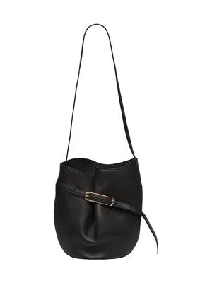LIFFNER Belted Bucket Bag Black