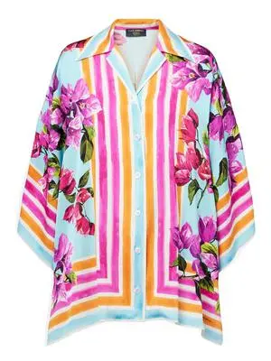 Dolce & Gabbana Printed Silk-blend Shirt - Multicoloured