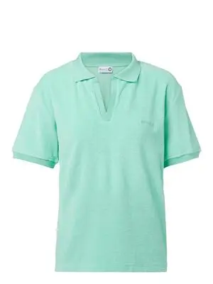 Hunza G Cotton Terry Polo Shirt - Green