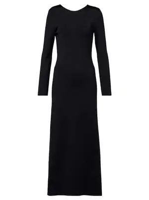 Bottega Veneta Knitted Maxi Dress - Black