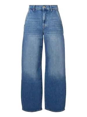 7 For All Mankind Bonnie High-rise Wide-leg Jeans - Blue
