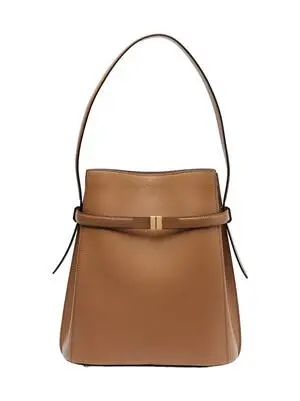TOTEME Leather Bucket Bag - Brown