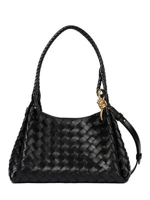 Bottega Veneta Parachute Medium Intrecciato Leather Tote Bag - Black