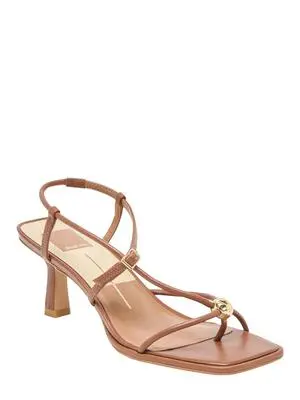 Dolce Vita Mylee High Heel Sandals - Cognac Leather