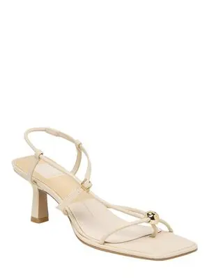 Dolce Vita Mylee High Heel Sandals - Cream Leather