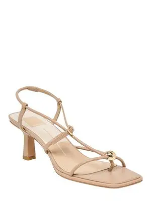 Dolce Vita Mylee High Heel Sandals - Light Tan Leather