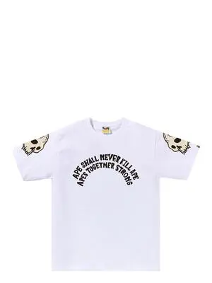 A BATHING APE Souvenir Skull Tee - White