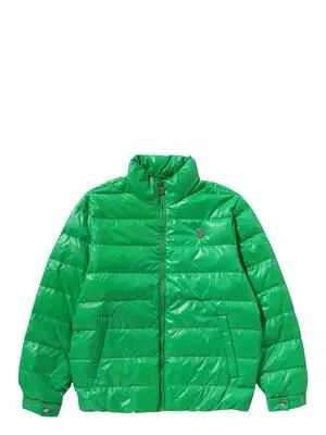 A BATHING APE Regular Fit Down Jacket - Green