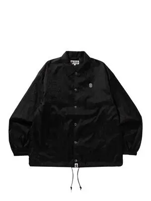 A BATHING APE Jacquard Nylon Coach Jacket - Black
