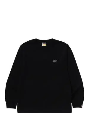 A BATHING APE Sta One Point Long-sleeve Tee - Black