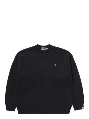 A BATHING APE Relaxed Fit Sweater - Black