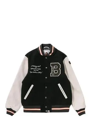 A BATHING APE Varsity Jacket - Green