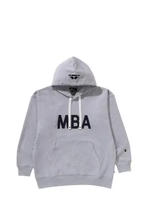 A BATHING APE Logo Pullover Hoodie - Grey
