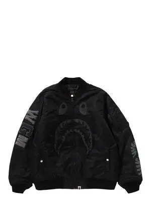 A BATHING APE Shark Ma-1 Jacket - Black