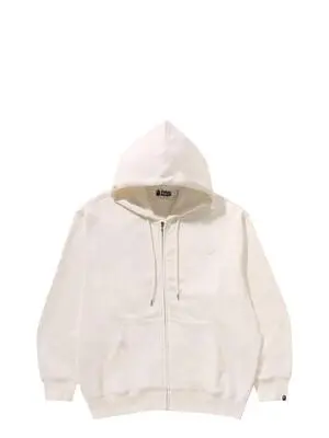 A BATHING APE Relaxed Fit Full Zip Hoodie - Cream