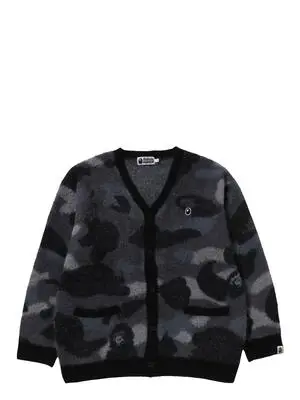 A BATHING APE Color Camo Cardigan - Black