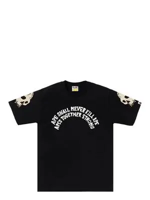 A BATHING APE Souvenir Skull Tee - Black