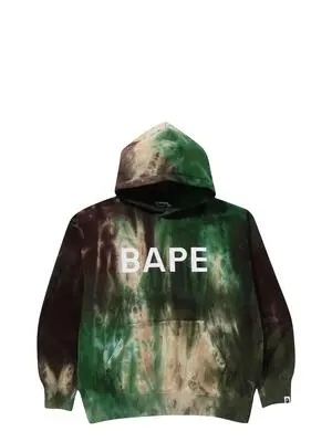 A BATHING APE Ice Dye Relaxed Fit Pullover Hoodie - Green