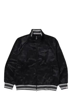 A BATHING APE Solid Camo Relaxed Fit Track Jacket - Black