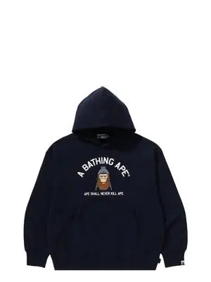 A BATHING APE Polygon Relaxed Fit Pullover Hoodie - Blue