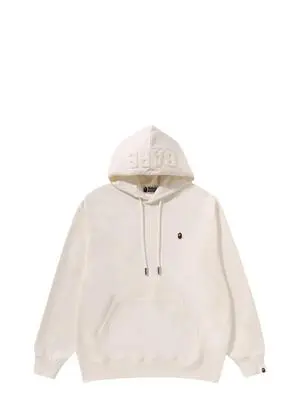 A BATHING APE Relaxed Fit Pullover Hoodie - Cream
