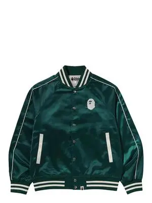 A BATHING APE Nylon Varsity Jacket - Green