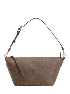 Etro Paisley Print Shoulder Bag - Brown