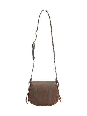 Etro Paisley Print Cross Body Bag - Brown