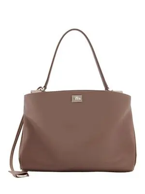 Balenciaga Rodeo Medium Leather Top Handle Bag - Brown