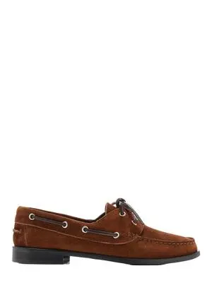 AeydĒ Harris Suede Boat Shoes - Brown