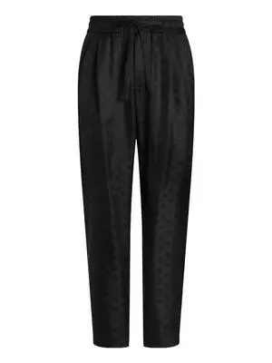Dolce & Gabbana Pattern-jacquard Trousers - Black