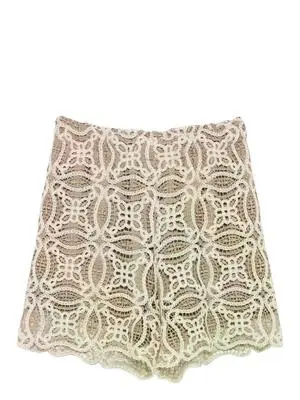 MOUTAKI Embroidered-Lace Shorts