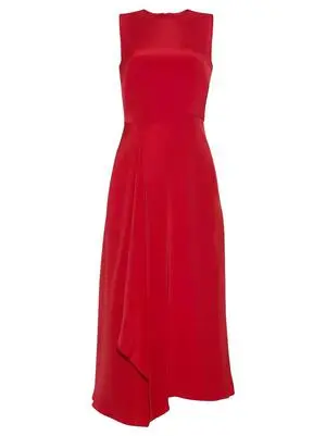 Adam Lippes Lynn Midi Dress Red