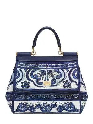 Dolce & Gabbana Medium Sicily Tote - Blue