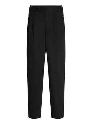 Dolce & Gabbana Cotton Gabardine Trousers - Black