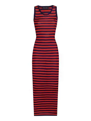 Dolce & Gabbana Ribbed Viscose Tank Top Dress - Multicolor