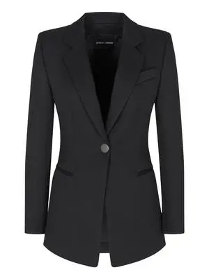 Giorgio Armani Technical Scuba Single-breasted Jacket - Black