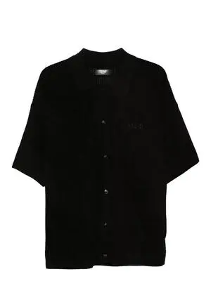 Amiri Crochet-knit Mesh Shirt - Black