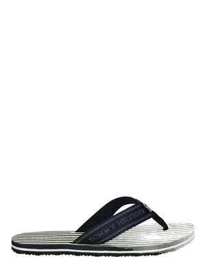 Tommy Hilfiger Striped Flip Flops - Blue