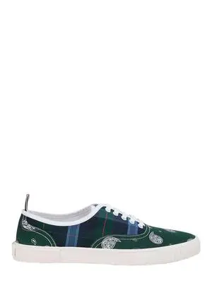 Thom Browne Heritage Printed Canvas Sneakers - Emerald