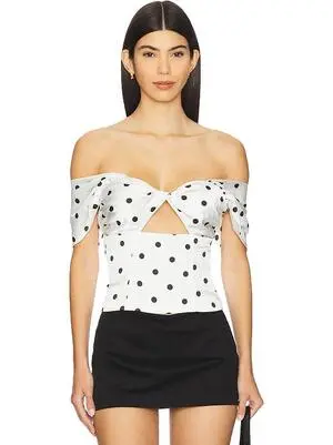 MORE TO COME Mabelle Top - Polka Dots