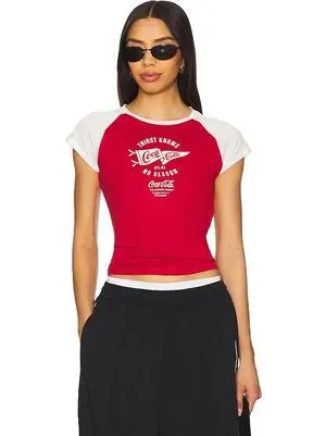 THE LAUNDRY ROOM Thirst Knows No Season Raglan Tee - Red & White
