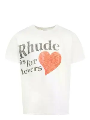 Rhude Lovers Slub T-shirt - White