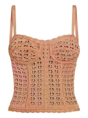DOLCE & GABBANA Crochet-Knit Top