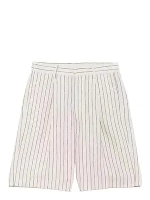Nn07 Striped Shorts - Neutrals