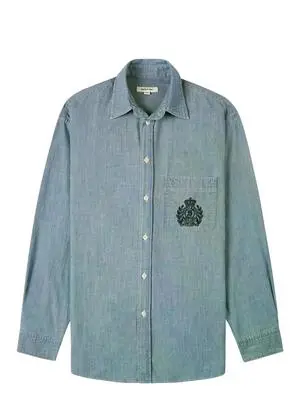 Sporty & Rich H&W Crest Shirt Blue