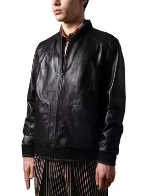 POCHE PARIS Leather Jacket - Black