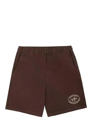 SPORTY & RICH Riding Club Shorts - Brown