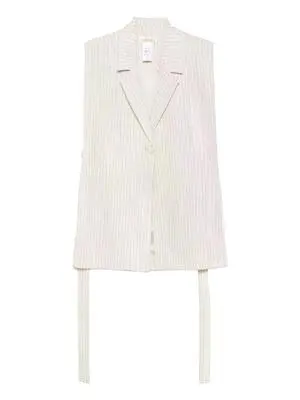MOUTAKI Striped Vest - Neutrals